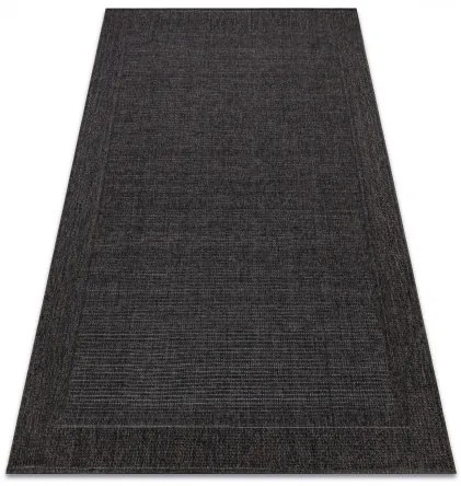 koberec TIMO 5000 SISAL venkovní rám černý velikost 280x370 cm | krásné koberce cz