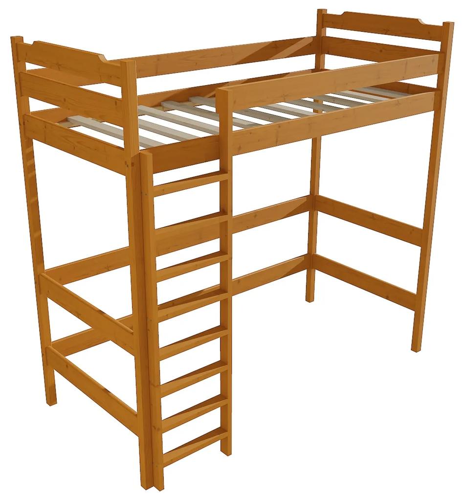 Vomaks Patrová zvýšená postel ZP 004 Rozměr: 80 x 180 cm, Barva: surové dřevo