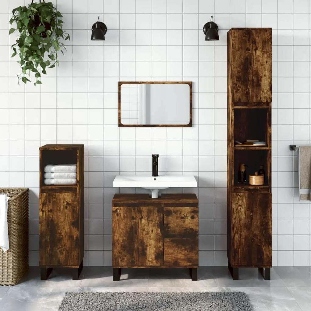 vidaXL Koupelnová skříňka 65 x 33 x 60 cm kompozitní dřevo [831613] Barva: Betonová šedá