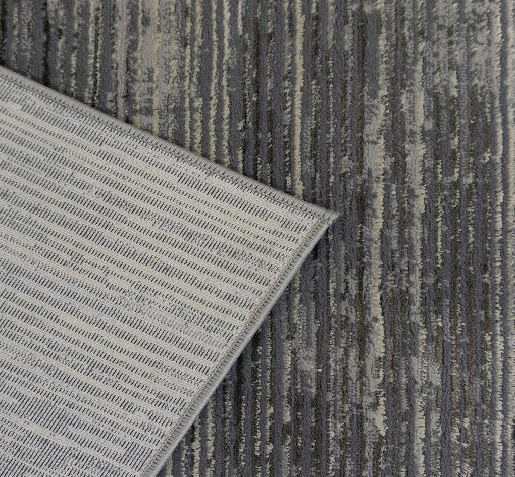BE Koberec Esprit 3605 GREY - šedý obdélníkový Rozměr: 140x190 cm