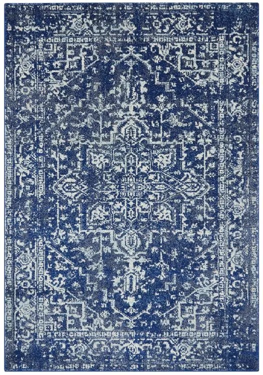 Modrý  koberec Dinamo Oriental Navy Rozměry: 200x290 cm