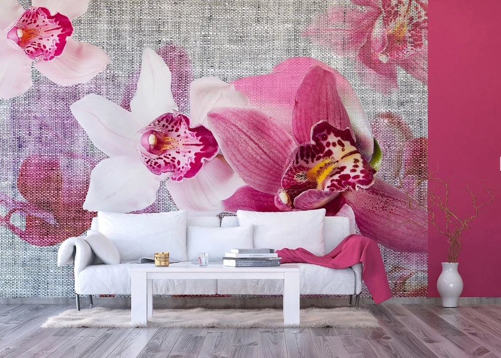 Fototapeta na míru Smyslné Orchideje | Vliesová fototapeta na zed' | DFTNXXL1148