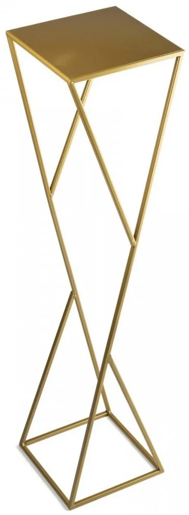 Stojan na květiny LOFT I zlatý 100 cm