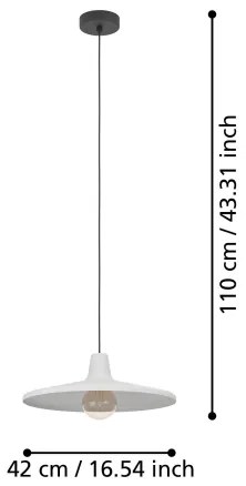 Eglo 900833 - Lustr na lanku MINIERE 1xE27/40W/230V