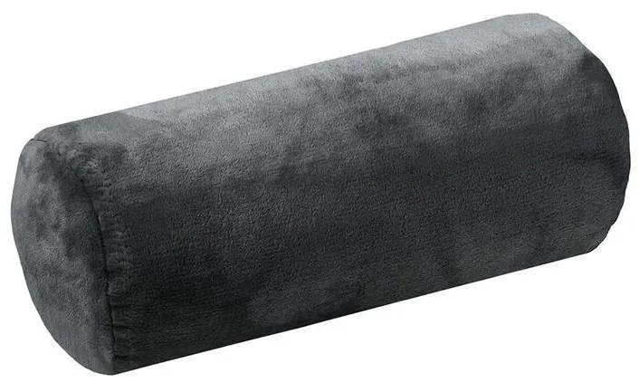 Relaxační polštářek z mikroplyše DOUDOU šedý 20 x 45 cm