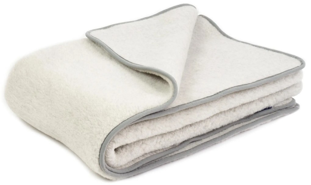 Kampol K Bedding hřejivé produkty Vlněná přikrývka 200x220 merino australská 600g šedá
