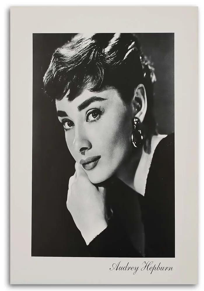 Gario Obraz na plátně Audrey Hepburn - sépiový portrét Rozměry: 40 x 60 cm