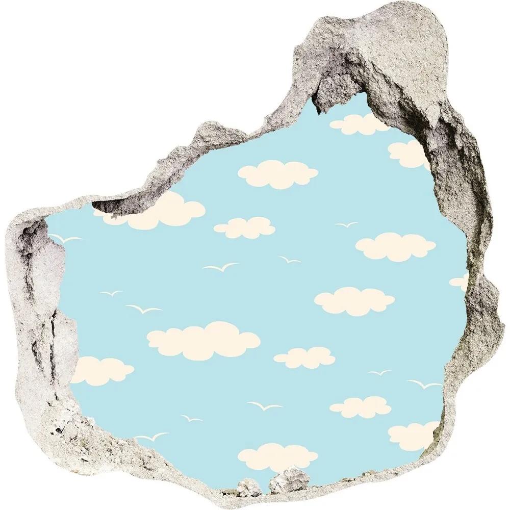 Wallmuralia Samolepící nálepka Oblaka 75x75 cm