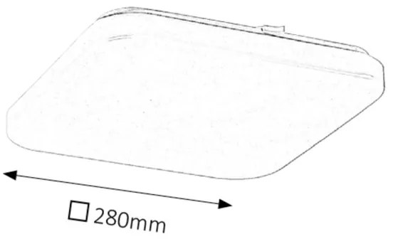 Rabalux 2286 - LED Stropní svítidlo ROB LED/20W/230V hranatý