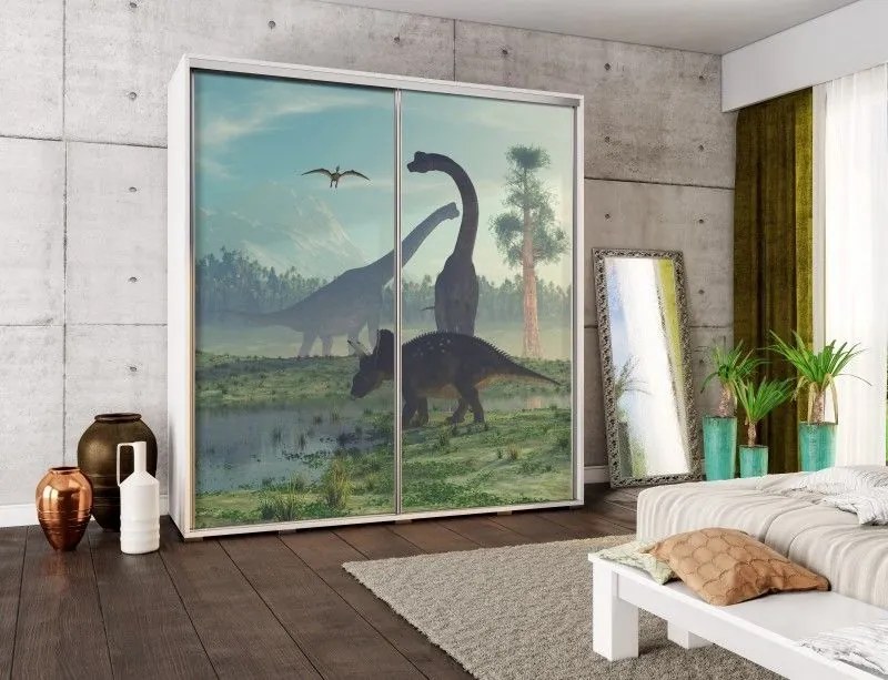 Šatní skříň PEM 205 Dinosauři