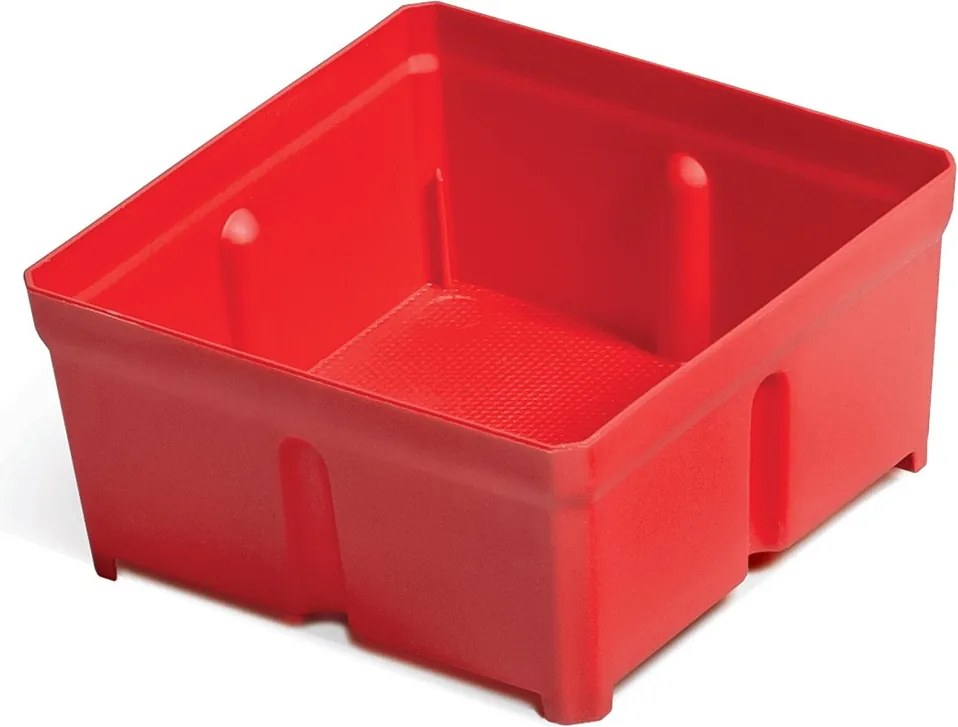 Sada 10 plastových boxů na nářadí TIGER BOX 10,5x10,5x5 cm červená