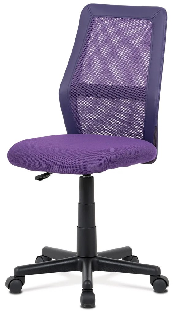Dětská židle, potah fialová látka, síťovina KA-Z101 PUR