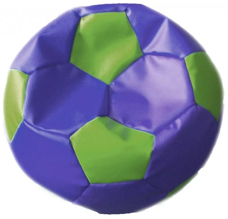Sedací vak malá fialovo zelená fotbalový míč