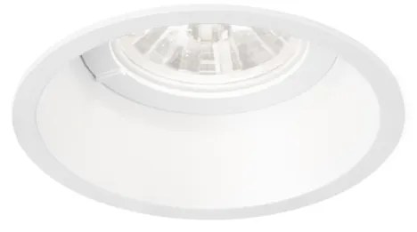Wever & ducré kulaté stropní zapuštěné svítidlo deep ceiling rec 1.0 led 1800-3000k w tree bílá matná
