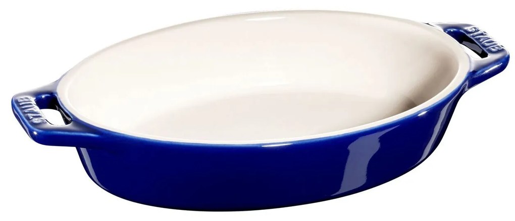 Staub keramická zapékací mísa oválná 17 cm/0,4 l tmavě modrá, 40511-154