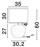 Designová stolní lampa Mizu A
