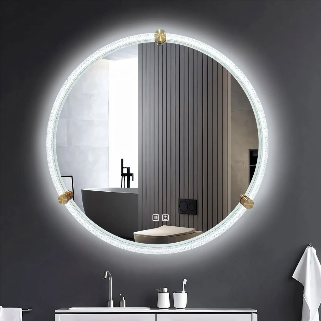 Tutumi Tutumi, LED zrcadlo 60cm, model 106, přední osvětlení, HOM-02699