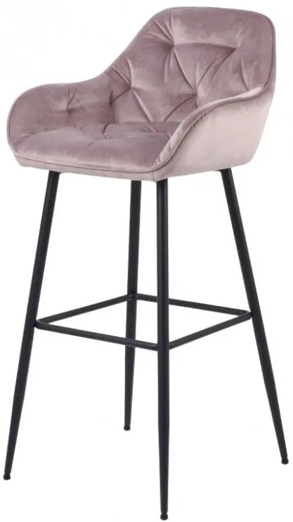 Barová židle Erna V Dusty rose