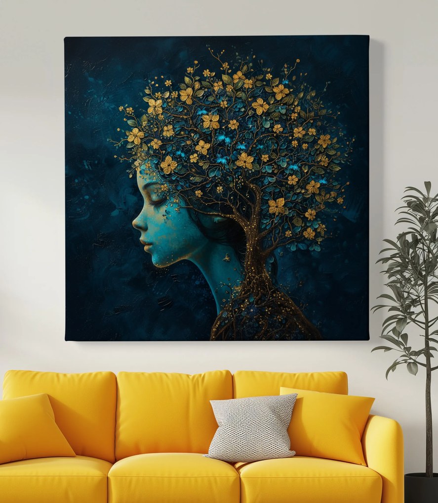 Obraz na plátně - Strom života Snící Astrael FeelHappy.cz Velikost obrazu: 100 x 100 cm