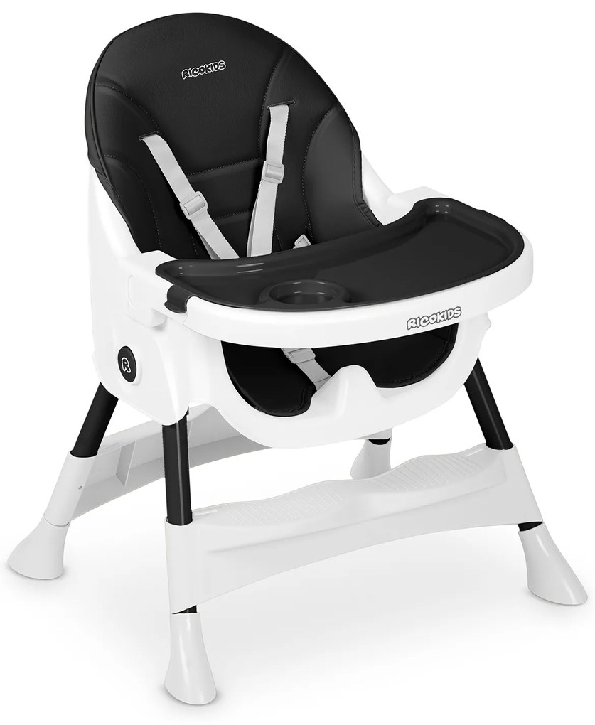 Krmicí židle Ricokids Mani černá - pohodlné a stylové řešení pro krmení dětí
