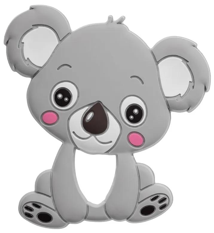 Dětské silikonové kousátko Akuku Koala Barva: Šedá