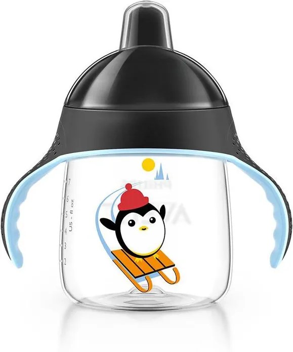 Kouzelný hrneček Avent Pingu 260 ml černý