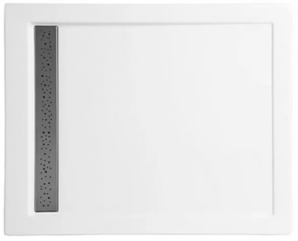 Polimat Obdélníková akrylátová sprchová vanička West 100x80 (120x80, 120x90, 140x80) Barva: Bílá, Rozměry (cm): 100x80
