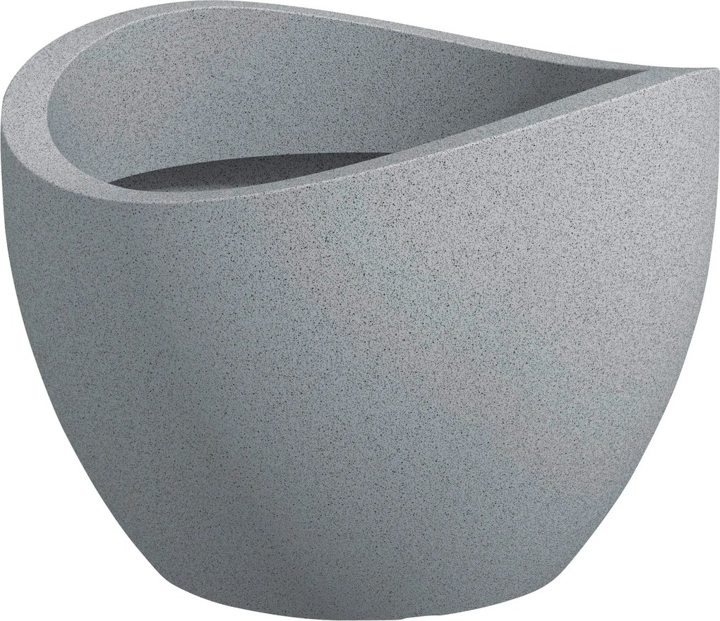 Scheurich Květináč Wave Globe (Stony Grey, Ø 60 cm x 45 cm)