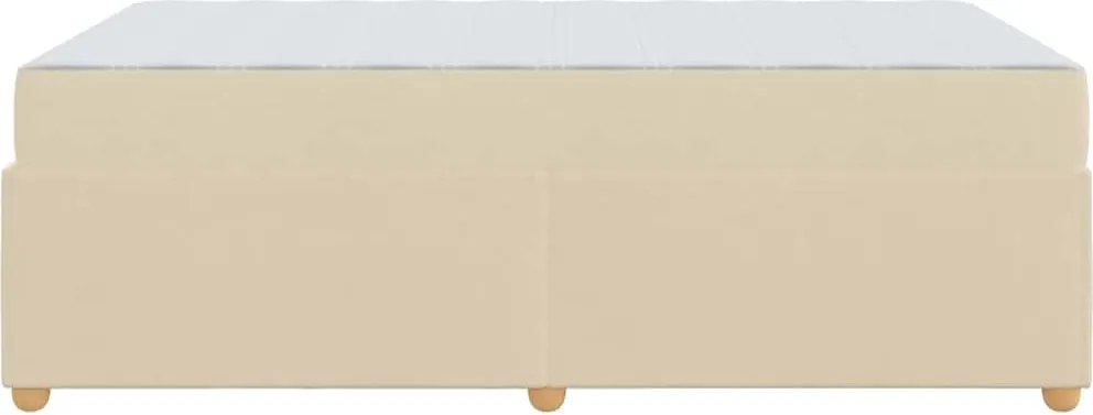 Rám postele s matrací Krémová 120 x 200 cm textil 3399354