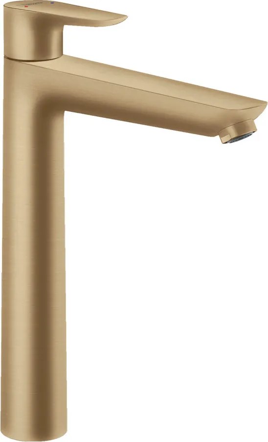 Hansgrohe Talis E, vysoká umyvadlová baterie 240 s odtokovou soupravou s táhlem, kartáčovaná bronzová, 71716140