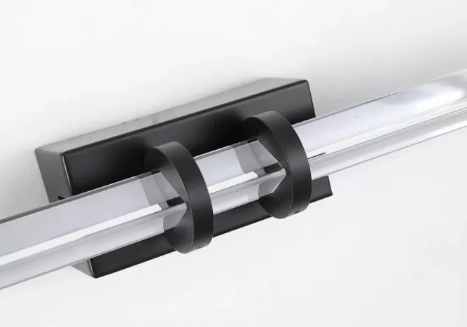 Searchlight 66412BK Nástěnné LED svítidlo PARMA ČERNÉ 47cm IP44