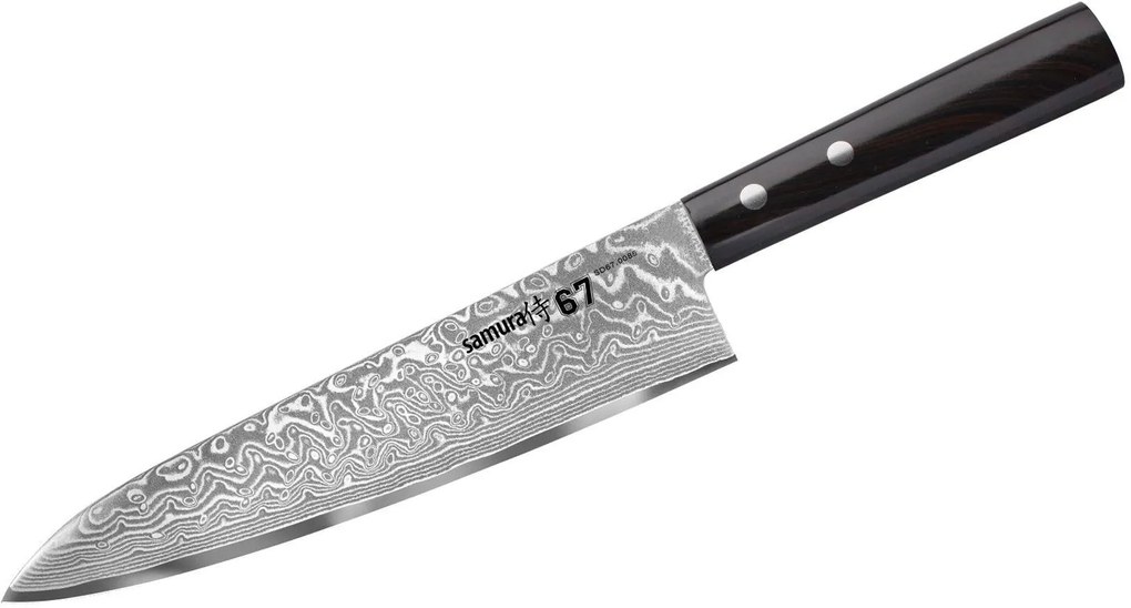 Kuchyňský nůž samura damascus 67 kuchyňský nůž evropský šéfkuchař 20,8 cm