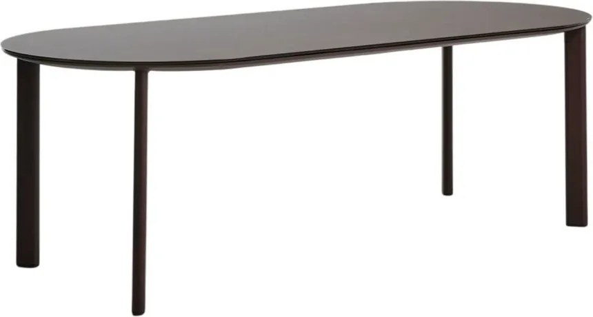Zahradní jídelní stůl se skleněnou deskou 100x230 cm Erice – Kave Home