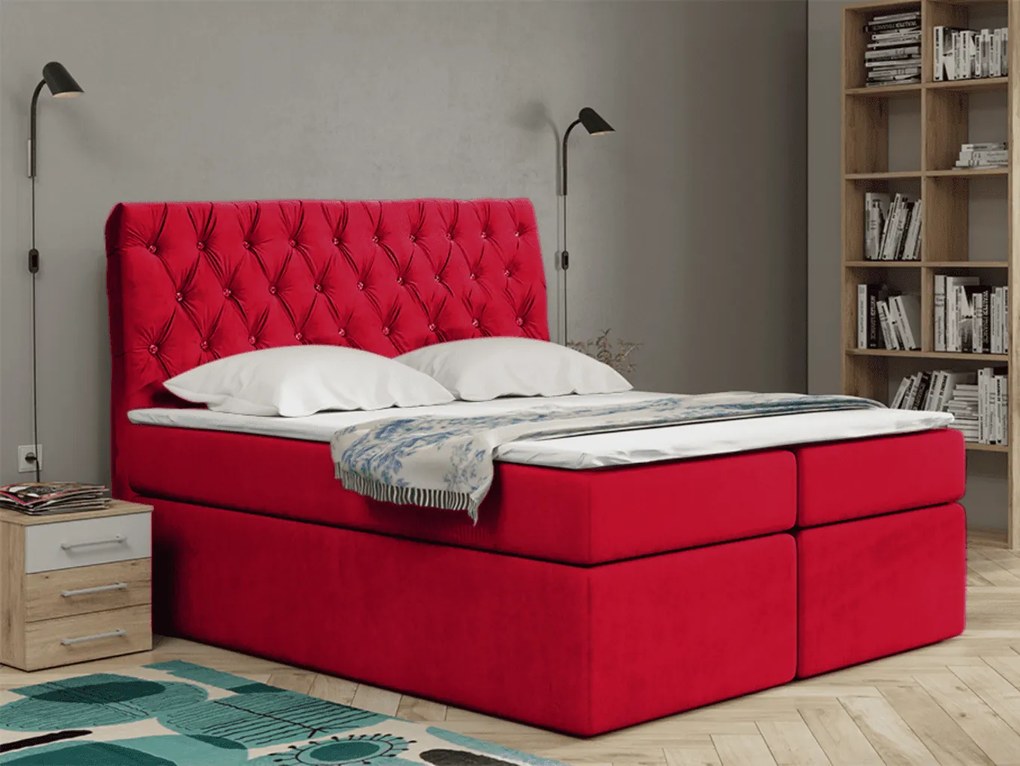 Boxspring 180x200 cm Ornela Barva: Šedá - Trinity 15