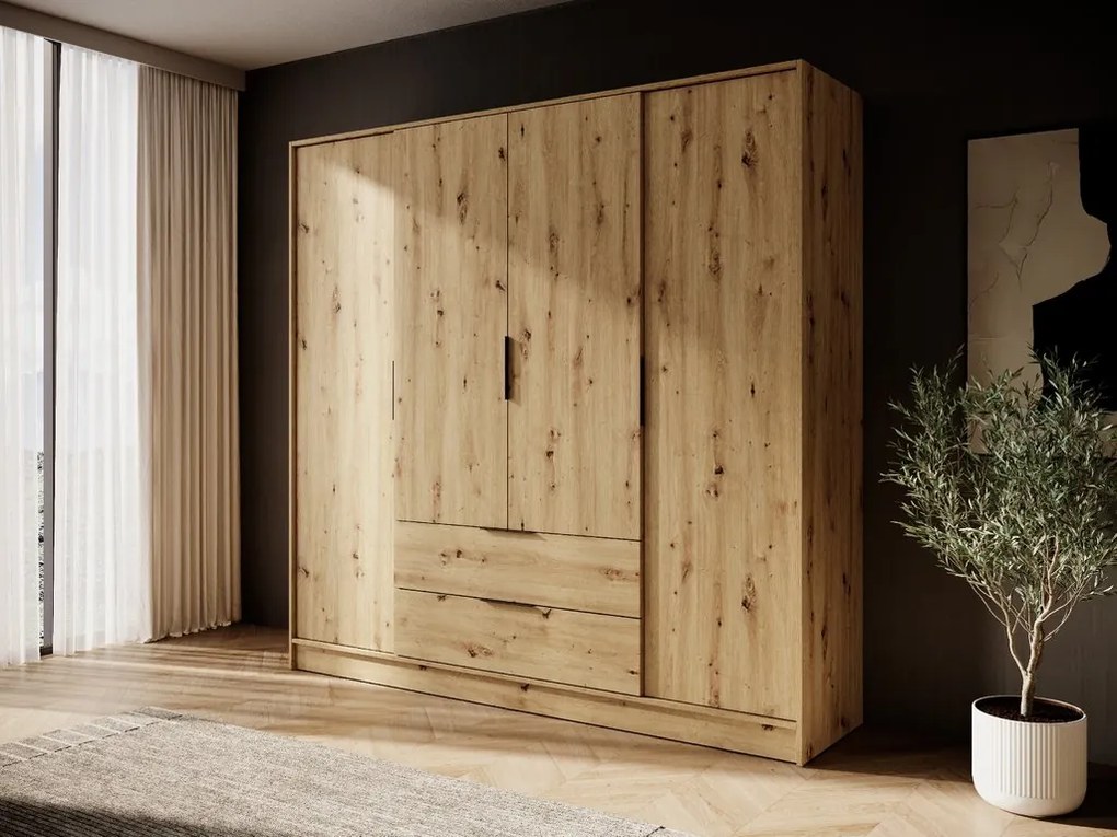 Piaski Šatní skříň KELLY 4D Barva: Černý grafit