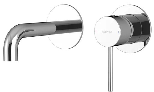 Sapho Sapho, ULTRAMIX 2-prvková podomítková umyvadlová baterie, hubice 16cm, chrom, UT118