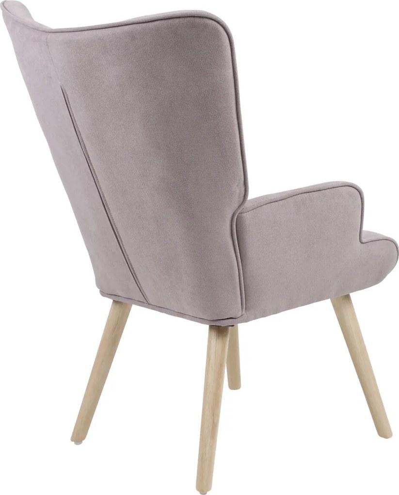 Relaxační křeslo ušák BELLA - růžová látka