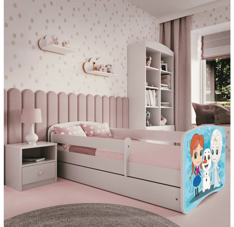 Dětská postel Babydreams Sněhové princezny bílá