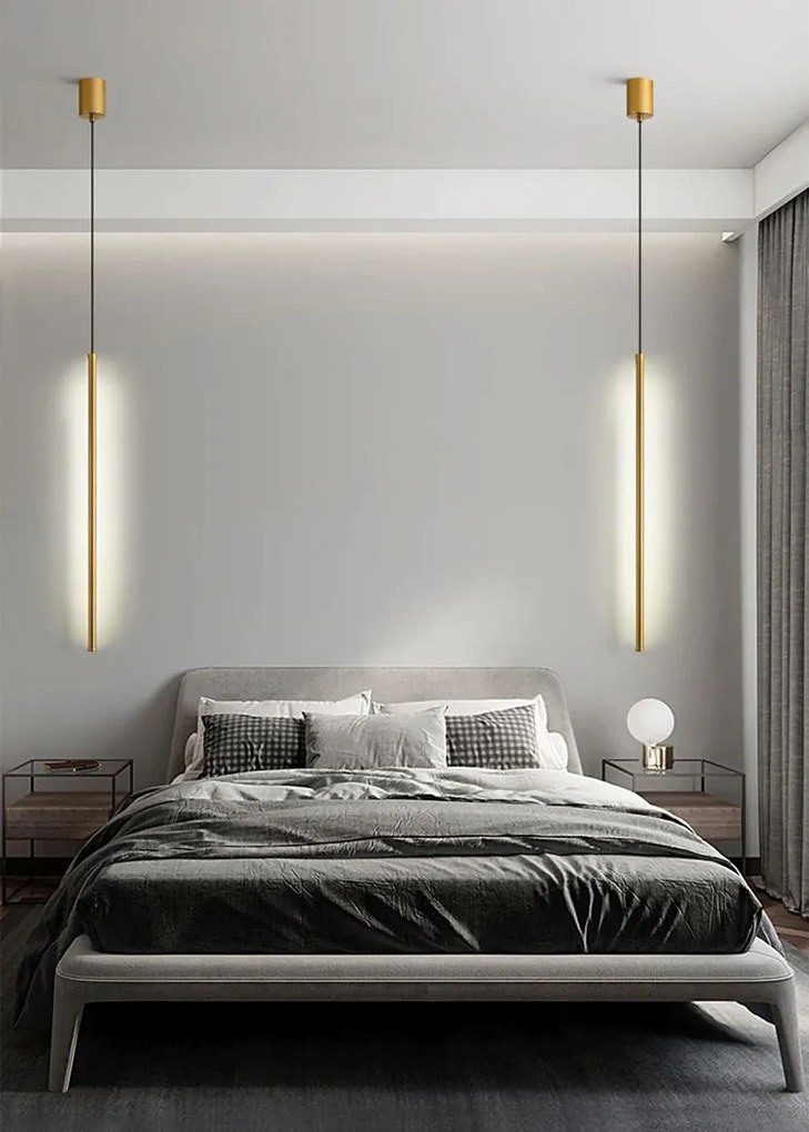 Toolight Toolight, LED stropní svítidlo 100cm, 13W, 4000K, APP1414-C, zlatá lesklá, OSW-00966