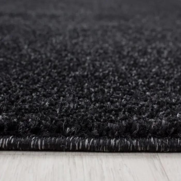 Vopi | Kusový koberec Ata 7000 anthracite - kulatý 200 cm průměr