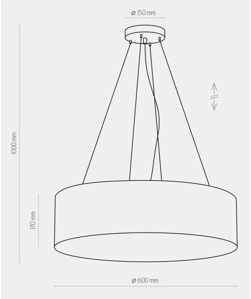 Lustr na lanku RONDO 4xE27/15W/230V zelená