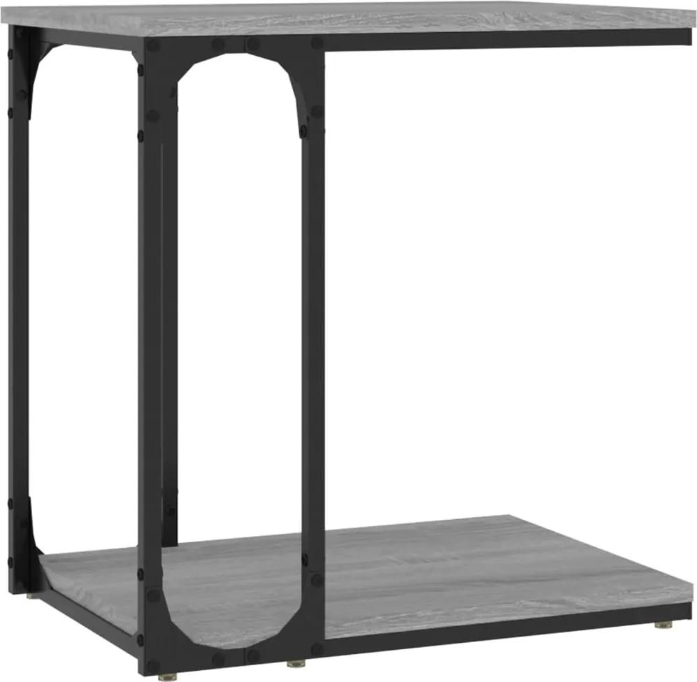 vidaXL Odkládací stolek 50 x 35 x 52 cm kompozitní dřevo [825815] Barva: Černá