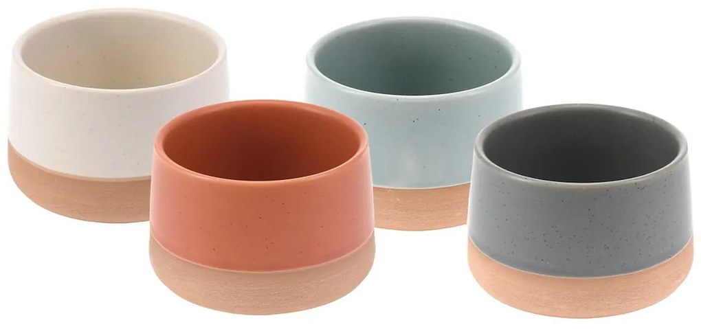 Kameninová servírovací miska Colour 5,5x9,5x9,5 cm sada 4ks