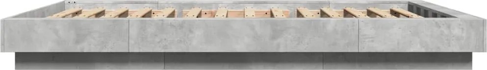 Rám postele betonově šedý 120 x 200 cm kompozitní dřevo 3281199