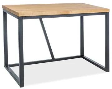 Počítačový stůl SILVIO dub/černá