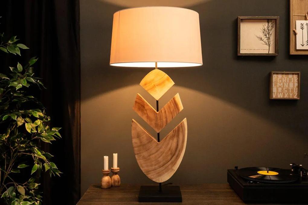 Designová stolní lampa Deandre, 91 cm ořech | BIANO