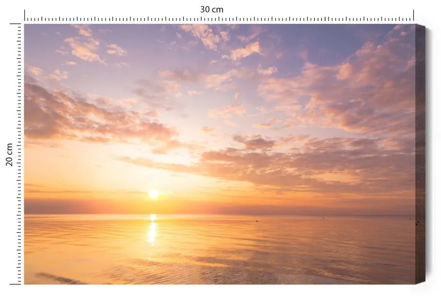 Obraz Pastelová Mořská Krajina Nedostatek Nedostatek Přírodní plátno 100x70