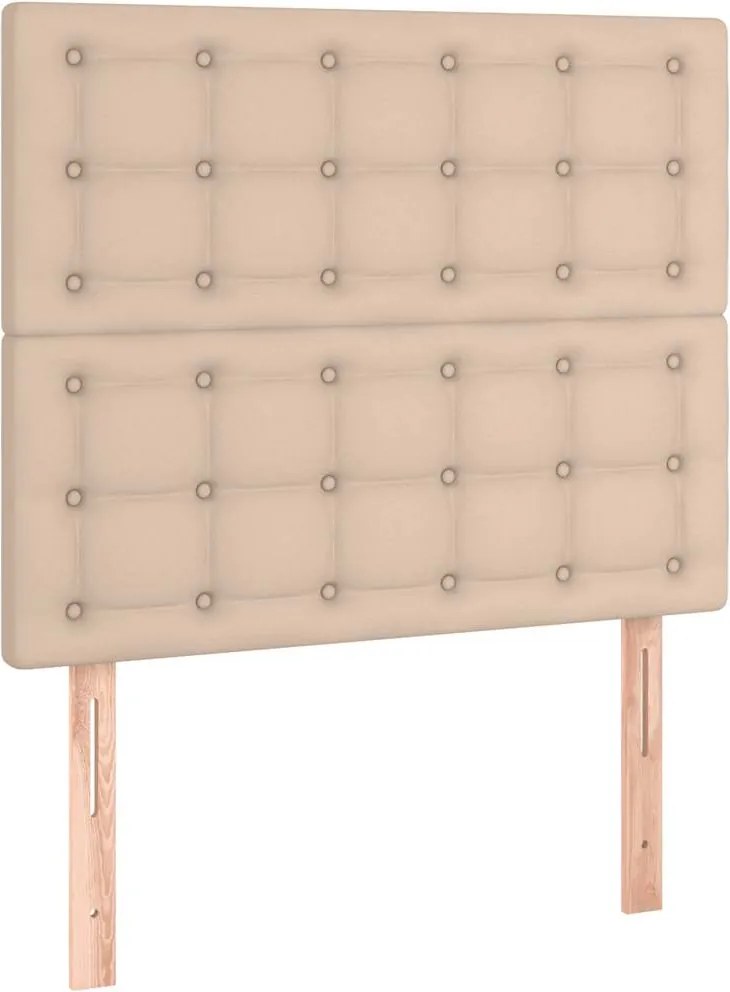 Box spring postel s matrací cappuccino 120x190 cm umělá kůže 3269982