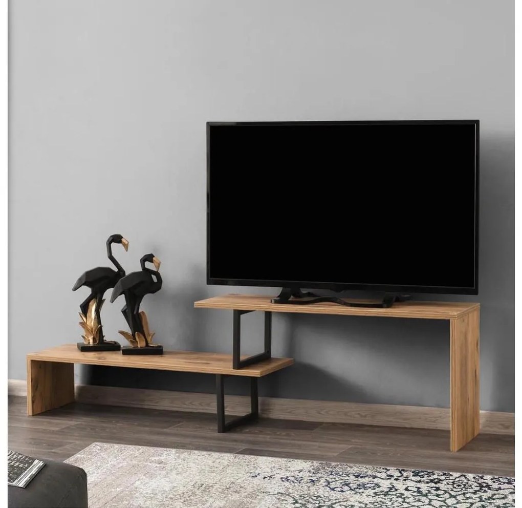 Asir TV stolek OVIT 44x153 cm hnědá/černá 854KLN3008
