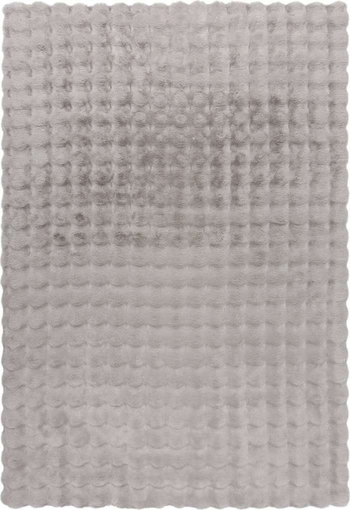 Flair Rugs, Kusový koberec Waffle Faux Fur Grey, 180x290, šedá, ložnice